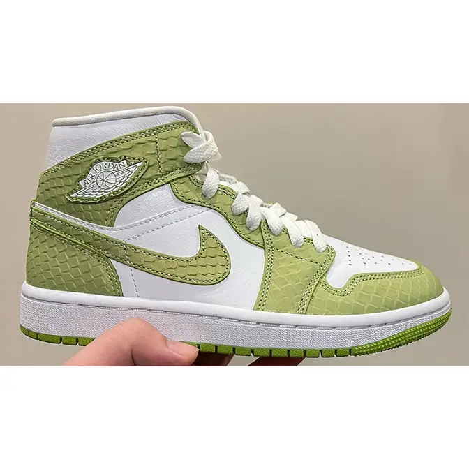 Air Jordan 1 Mid Green Python | Where To Buy | DV2959-113 | The Sole Supplier