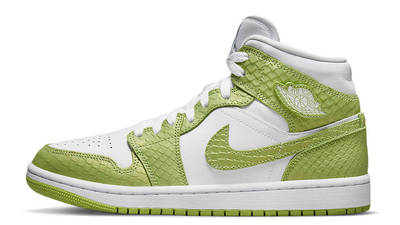 Air Jordan 1 Mid Green Python | Where To Buy | DV2959-113 | The Sole ...