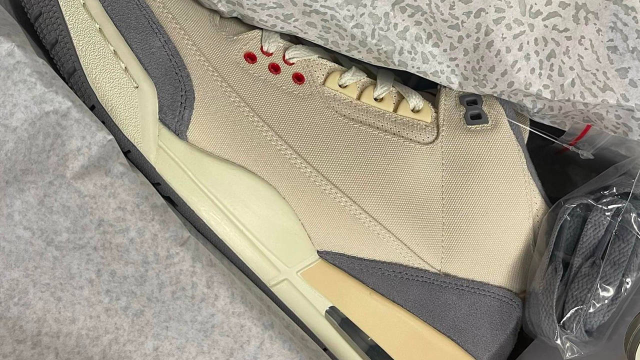 The Air Jordan 3 "Muslin" is a Master of Materials