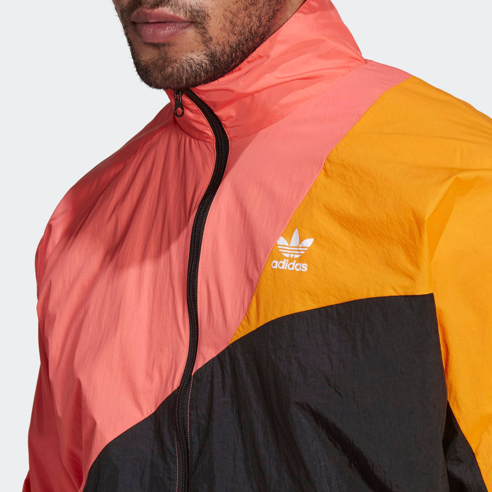 adidas Adicolor Colorblock Track Top - Bright Orange | The Sole Supplier