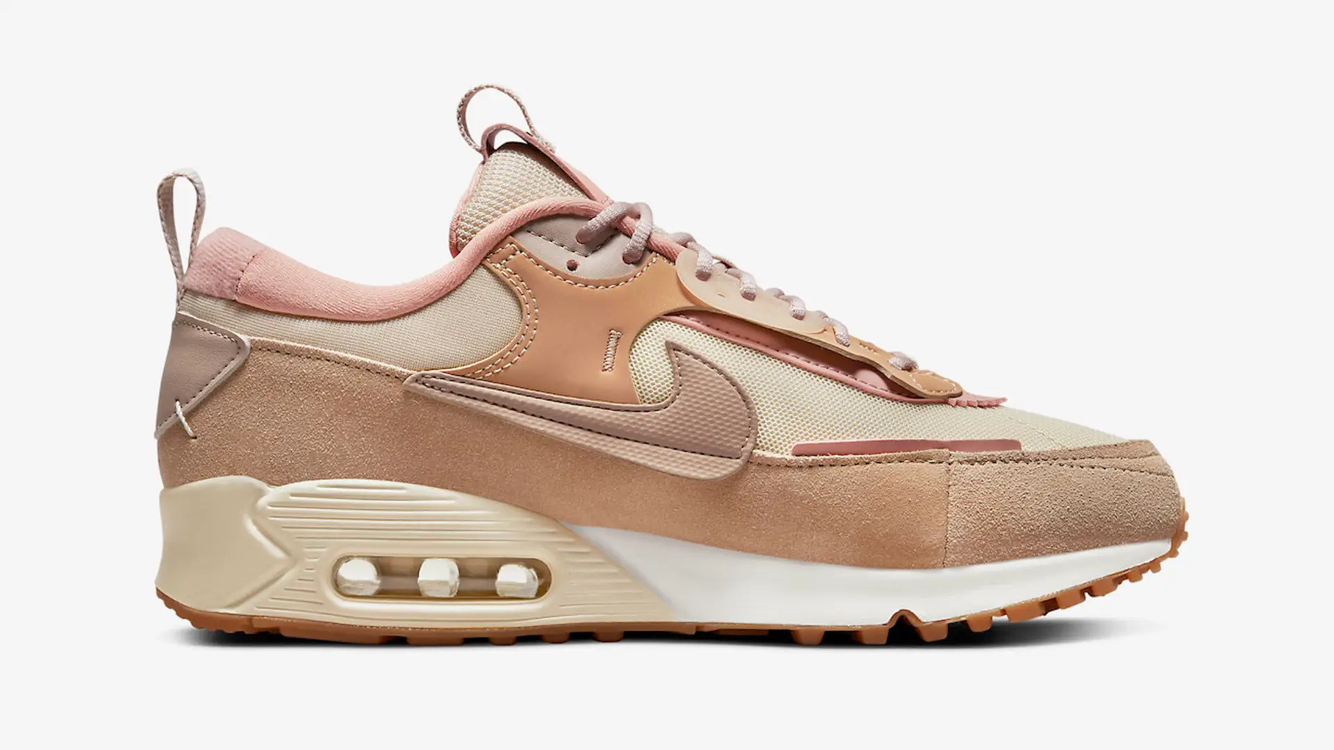 Mix Up Your Rotation With This Beige & Blush Pink Nike Air Max 90 Scrap ...