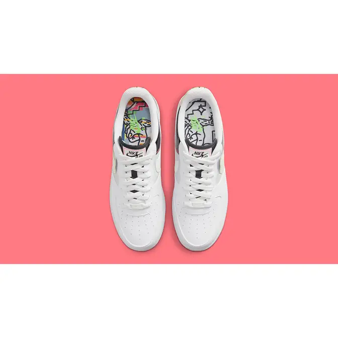 Nike Air Force 1 Low Ghost Swoosh White Black | Where To Buy | The Sole ...