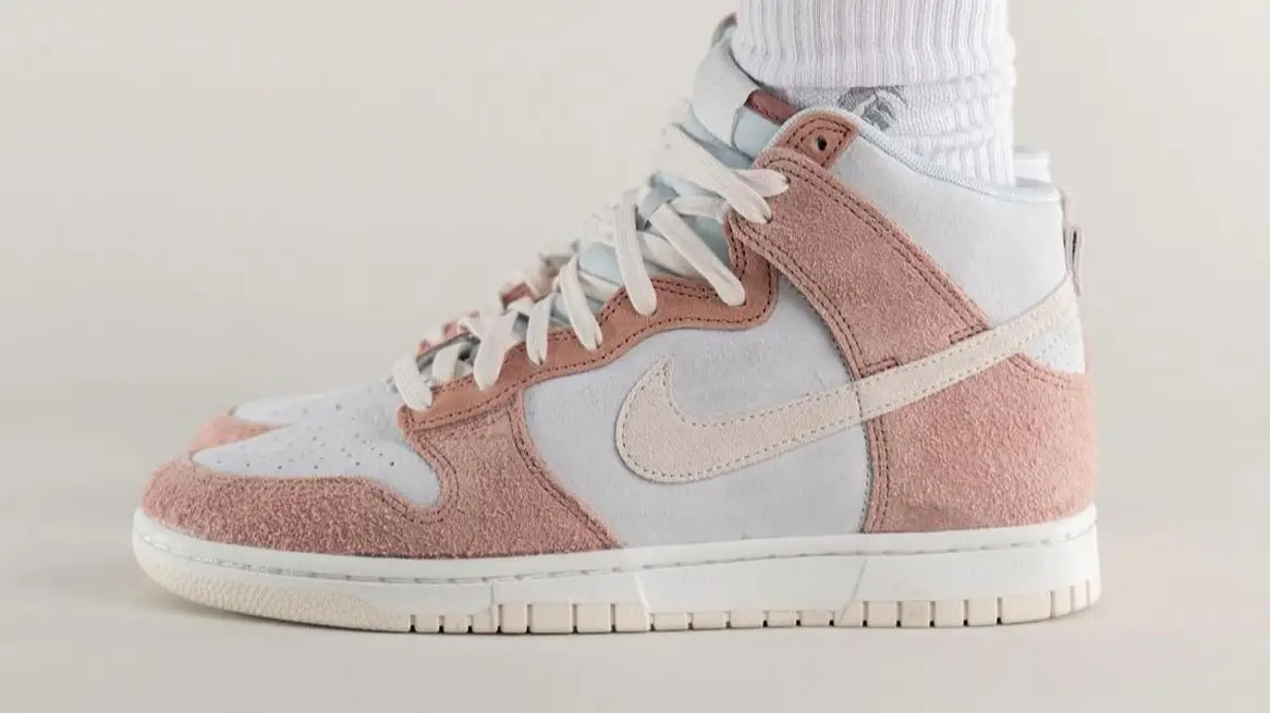 Take An On-Foot Look at the Nike Dunk High "Fossil Rose" | The Sole ...