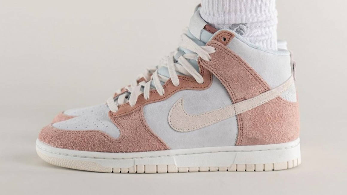 Take An On-Foot Look at the Nike Dunk High "Fossil Rose" | The Sole ...