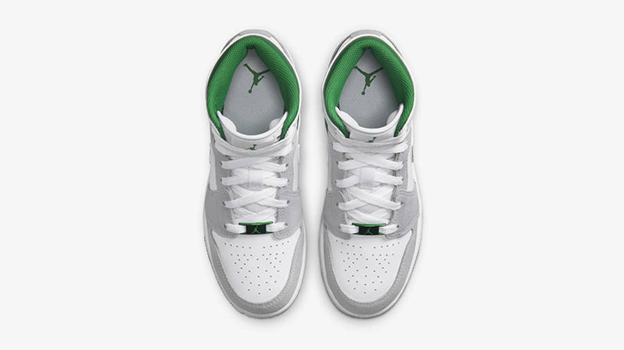 Air Jordan 1 Mid GS Grey Pine Green | Where To Buy | DC7248-103 | The ...
