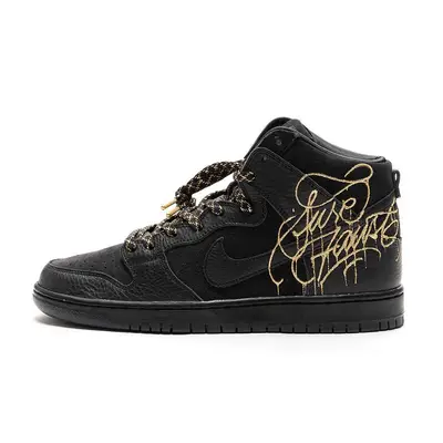 FAUST x Nike SB Dunk High Black Gold | Where To Buy | DH7755-001 | The ...