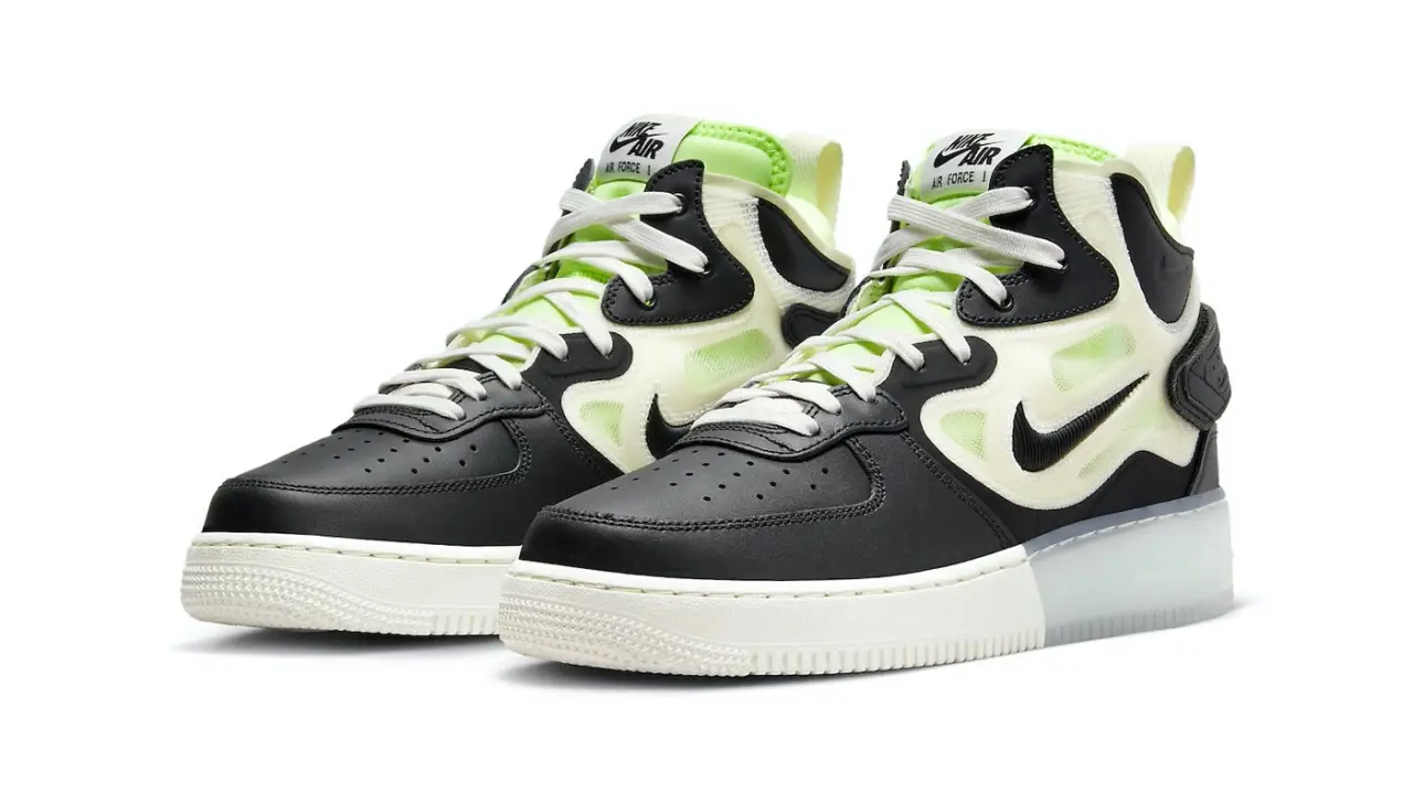 Stand Out From the Crowd with the Nike Air Force 1 Mid React "Black ...