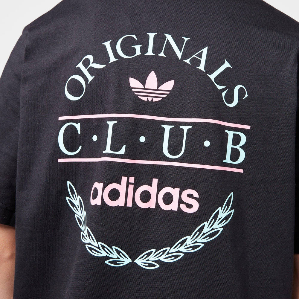 adidas Club Logo T-Shirt - Black | The Sole Supplier