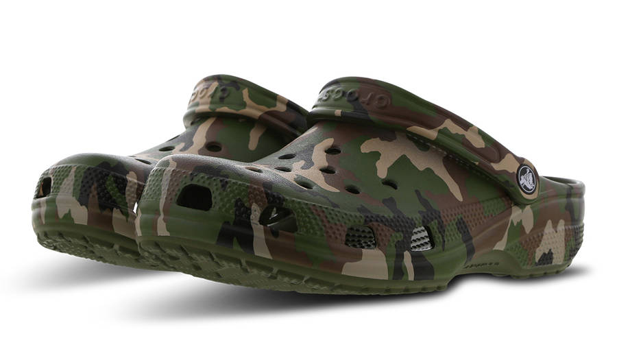 Crocs Classic Clog Camo Army Green | Where To Buy | 206454-3TC | The ...