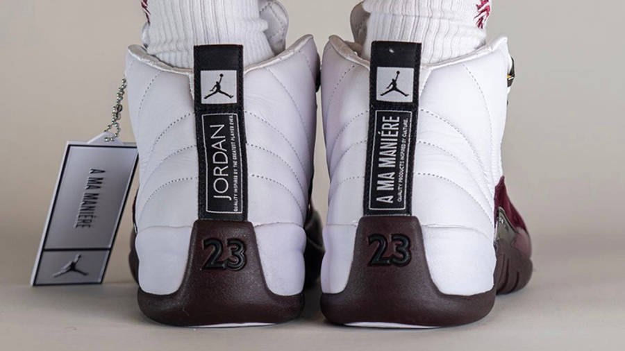 A Ma Maniere x Air Jordan 12 White Burgundy Crush | Where To Buy ...