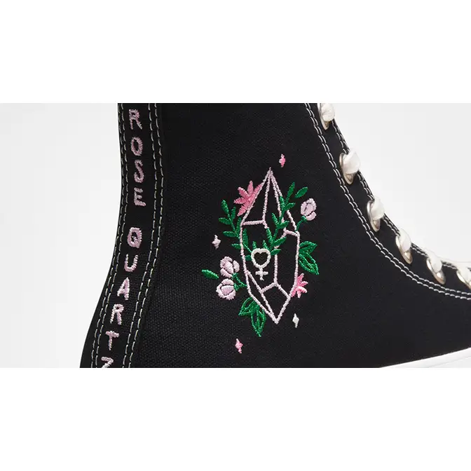 Converse Chuck Taylor Embroidered Crystals Lift Platform High Black ...