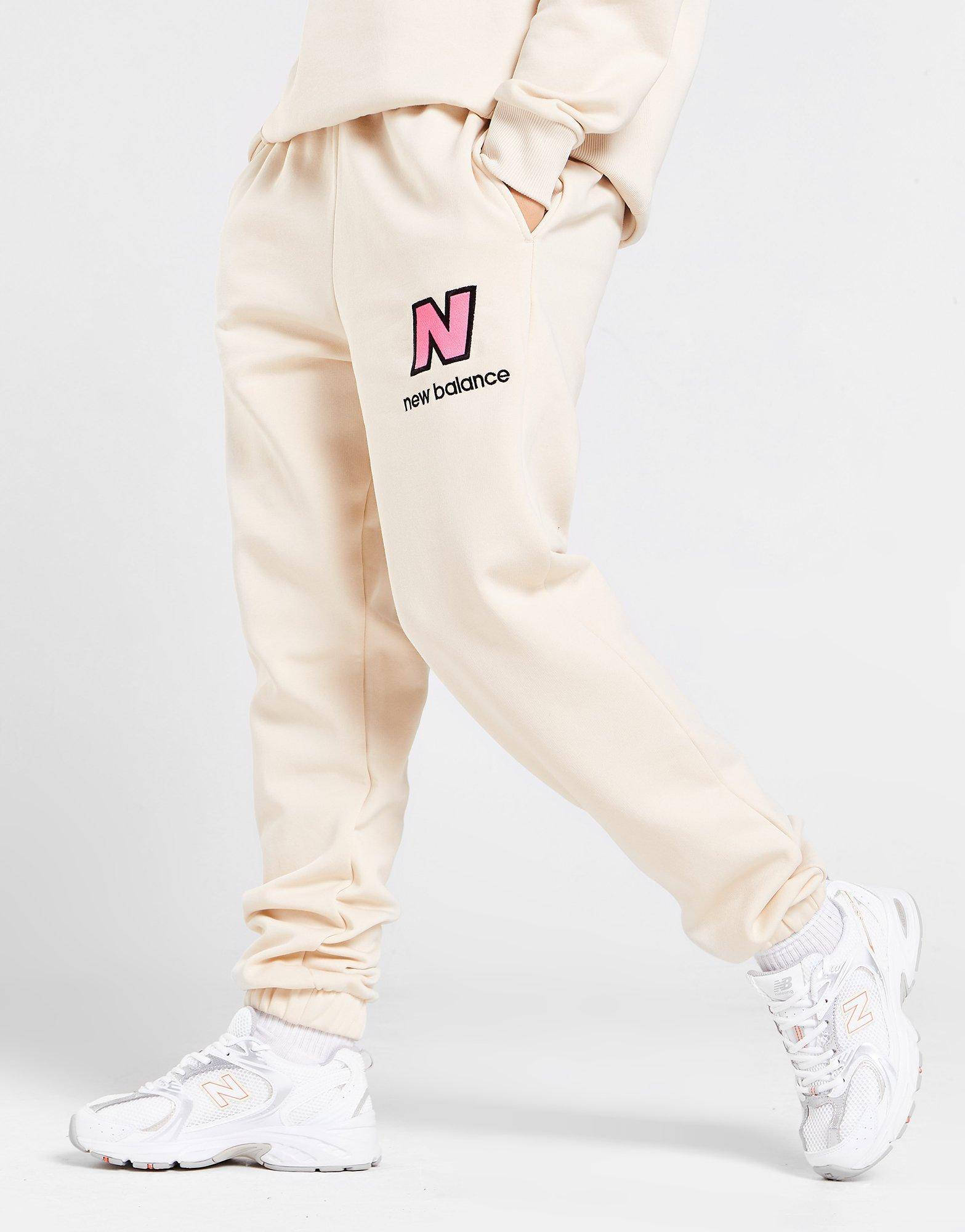 New Balance Fleece Joggers White The Sole Supplier