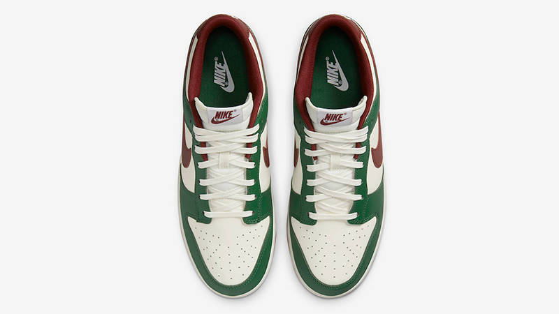 Nike Dunk Low White Green Team Red | Where To Buy | FB7160-161