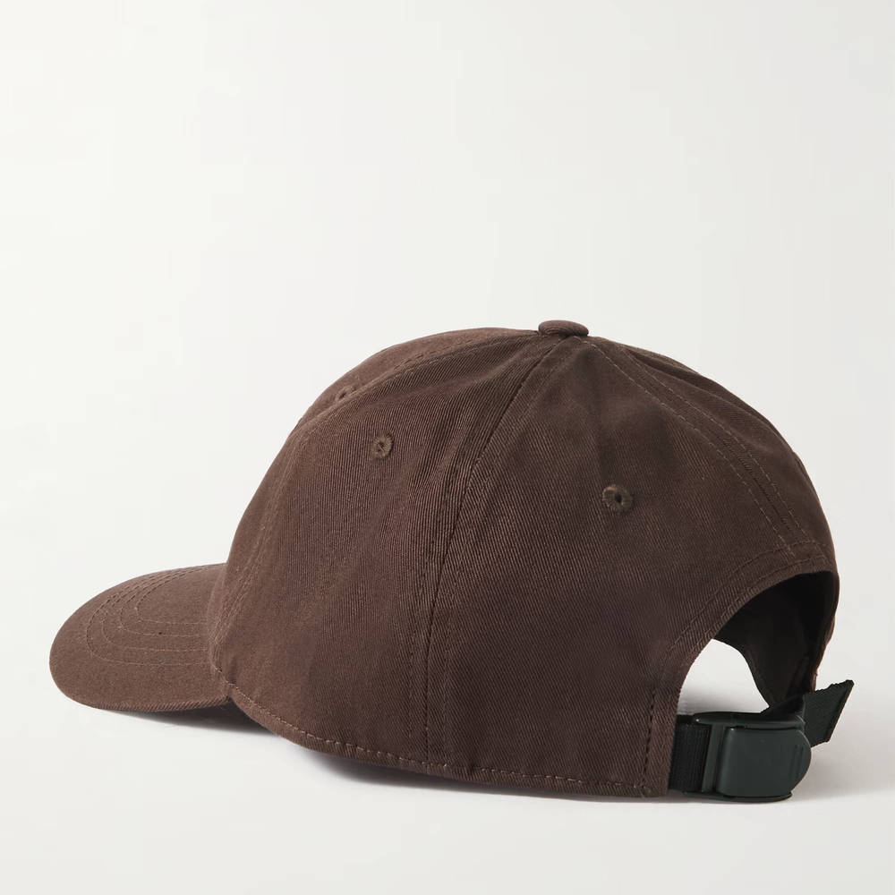 Carhartt WIP Logo Embroidered Cotton Twill Baseball Cap - Brown | The ...