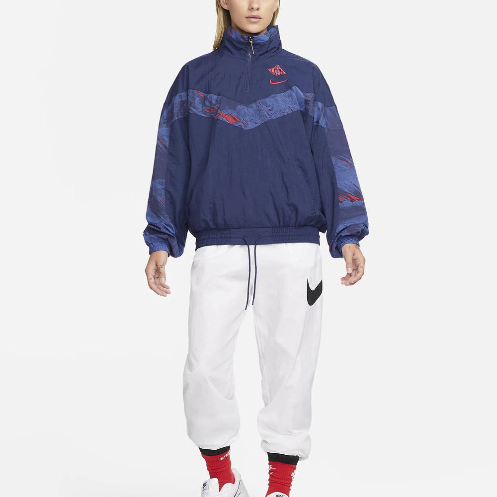 England Nike Pullover Woven Jacket - Blue Void | The Sole Supplier