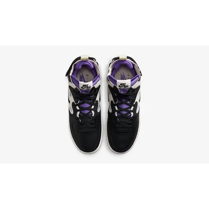 Nike Air Force 1 Mid React Black White Purple | Where To Buy | DQ1872 ...