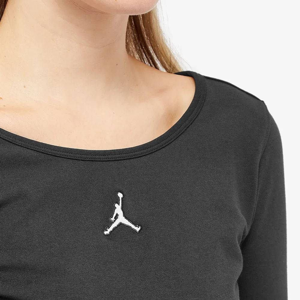 Nike Air Jordan Long Sleeve Flight Top - Black | The Sole Supplier
