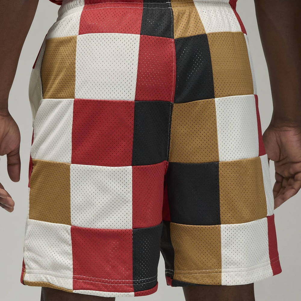 Nike Jordan Flight Heritage Patchwork Shorts - Red Clay | The Sole Supplier