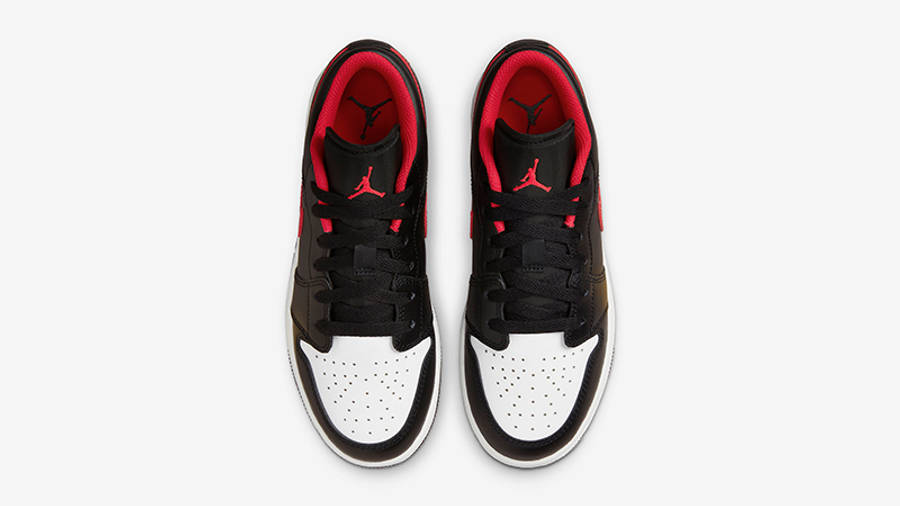 Air Jordan 1 Low GS White Black Red | Where To Buy | 553560-063 | The Sole Supplier