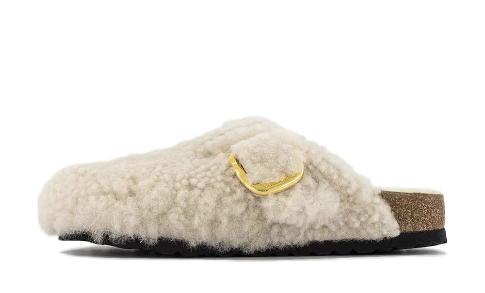 Birkenstock Boston Big Buckle Teddy Clogs Eggshell | Where To Buy ...