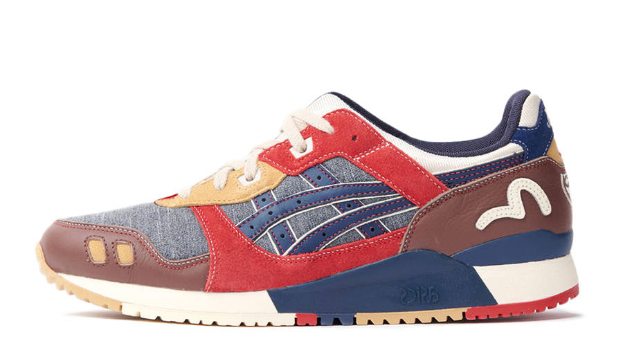EVISU x ASICS GEL-LYTE 3 Denim Red Navy | Where To Buy | 2EAASM2FT811WV ...