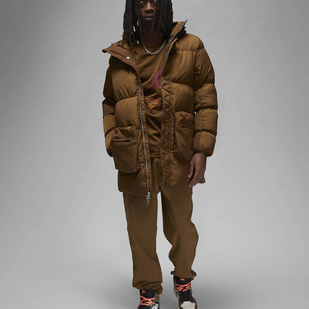 Nike Jordan Essential Statement Parka - Light Olive | The Sole Supplier