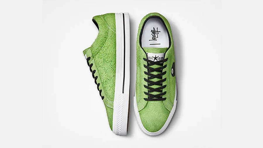 Stussy x Converse One Star 8 Ball Green | Where To Buy | A03712C | The ...