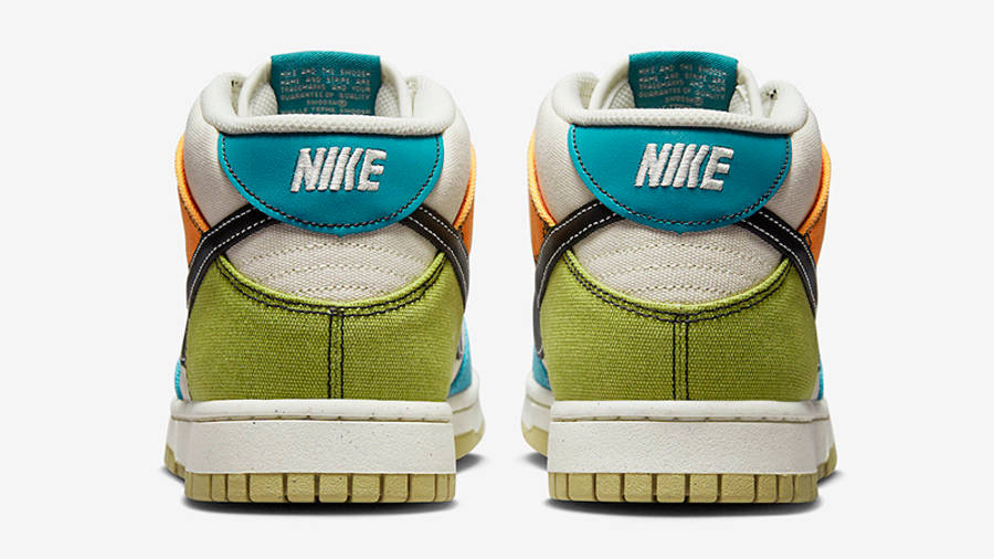 Nike Dunk Mid Multi-Color Canvas | Where To Buy | DV0830-100 | The Sole ...