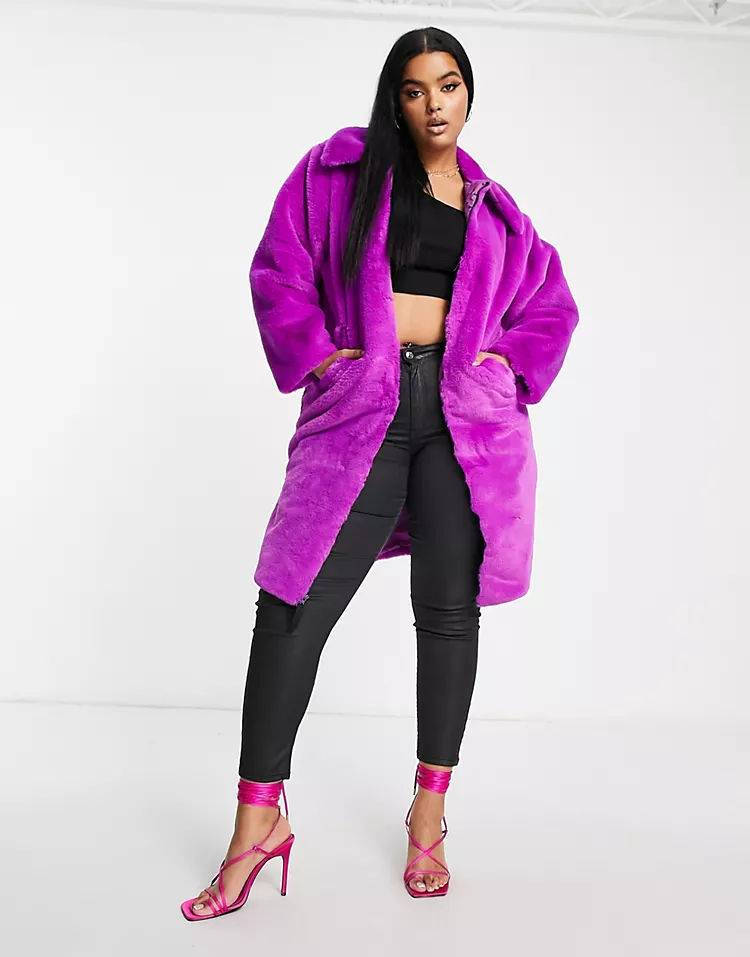 Nike Plus Long Faux Fur Swoosh Coat | Where To Buy | 202931411
