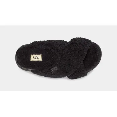 UGG Fuzz Sugar Cross Slide Black | Where To Buy | 1120860-BLK | The ...