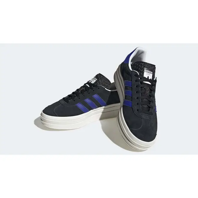 adidas Gazelle Bold Black Lucid Blue | Where To Buy | HQ4408 | The Sole ...