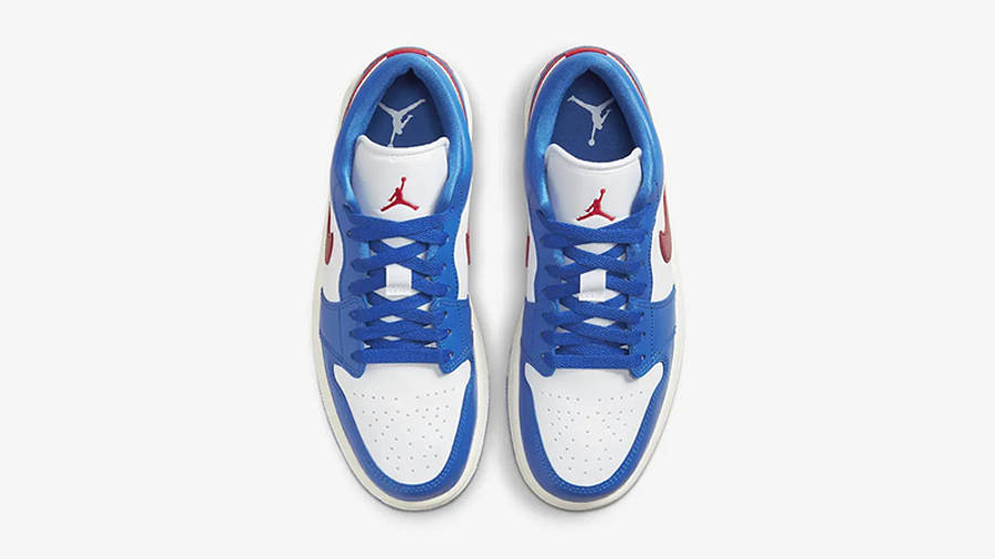 Air Jordan 1 Low White Blue Red | Where To Buy | DC0774-461 | The Sole ...