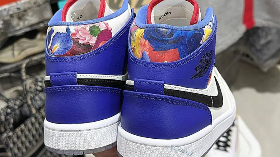 Air Jordan 1 Mid Flower Garden White Royal | Where To Buy | undefined ...