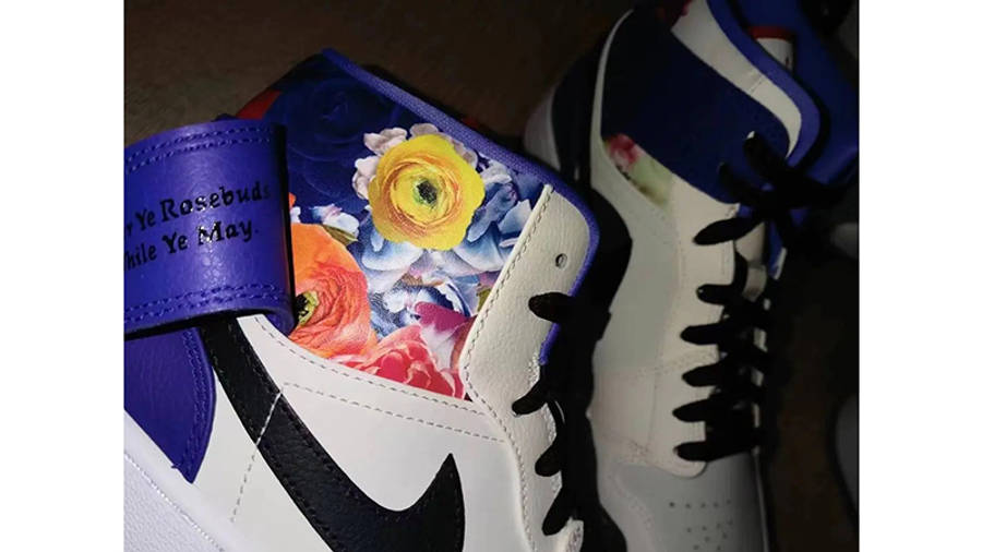 Air Jordan 1 Mid Flower Garden White Royal | Where To Buy | undefined ...