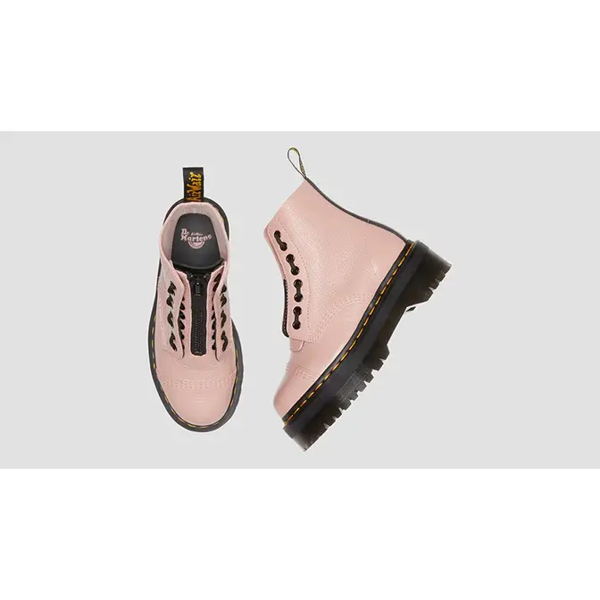 Dr. Martens Sinclair Zip Platform Boots Peach Beige | Where To Buy ...