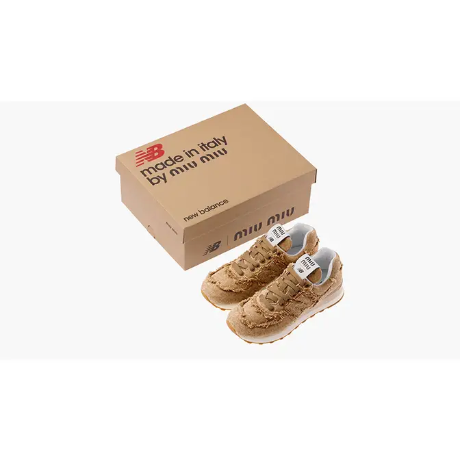 Miu Miu x New Balance 574 Cognac Denim | Where To Buy Miu Miu x New Balance 574 Cognac Denim | Where To Buy