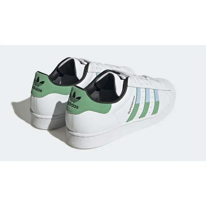 adidas Superstar Green Blue Dawn | Where To Buy | HQ2168 | The Sole ...