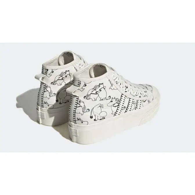 Moomin x adidas Nizza Platform Mid Off White | Where To Buy | ID4205 ...