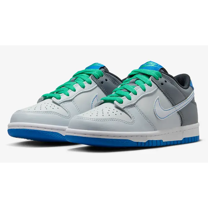Nike Dunk Low GS Grey Blue Green | Where To Buy | DH9765-004 | The Sole ...