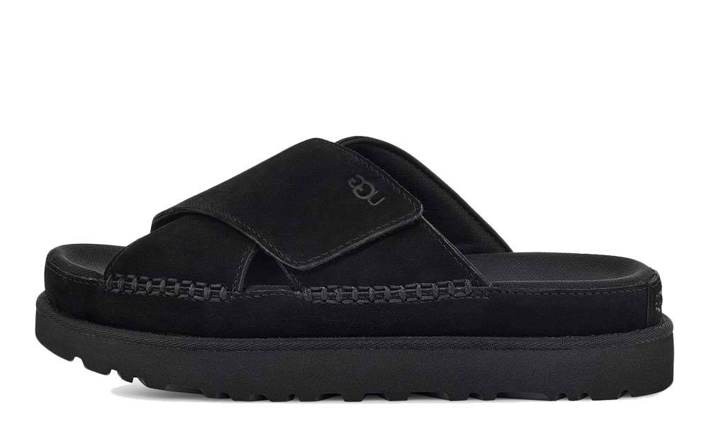 UGG Goldenstar Cross Slide Black | Where To Buy | 1137910-BLK