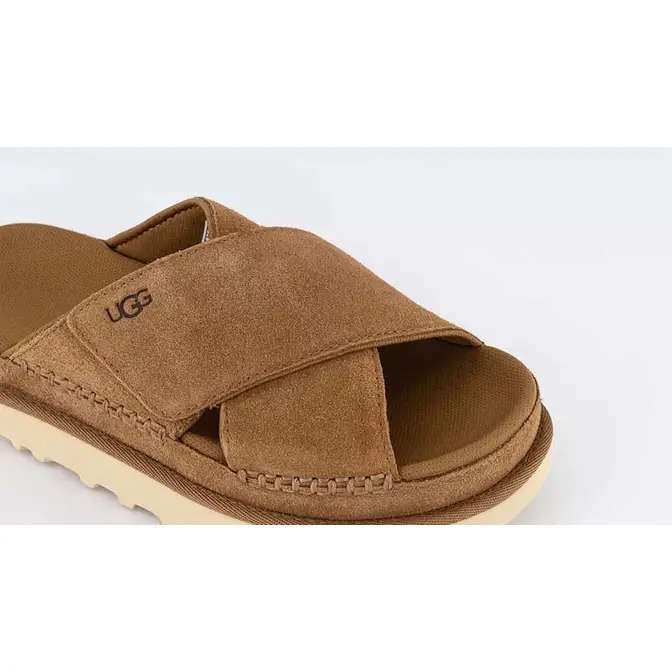 UGG Goldenstar Cross Slide Chestnut | Where To Buy | 1137910-CHE | The ...