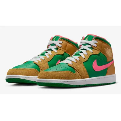 Air Jordan 1 Mid Wheat Watermelon | Where To Buy | DX4332-700 | The ...