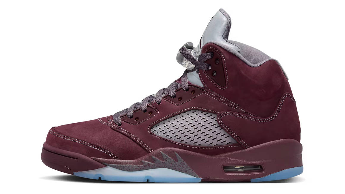 The Air Jordan 5 "Burgundy" Makes an Appearance for the First Time ...