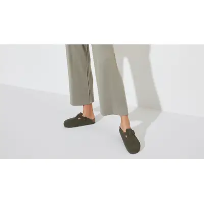 Birkenstock Boston Suede Thyme | Where To Buy | 1024721 | The Sole Supplier