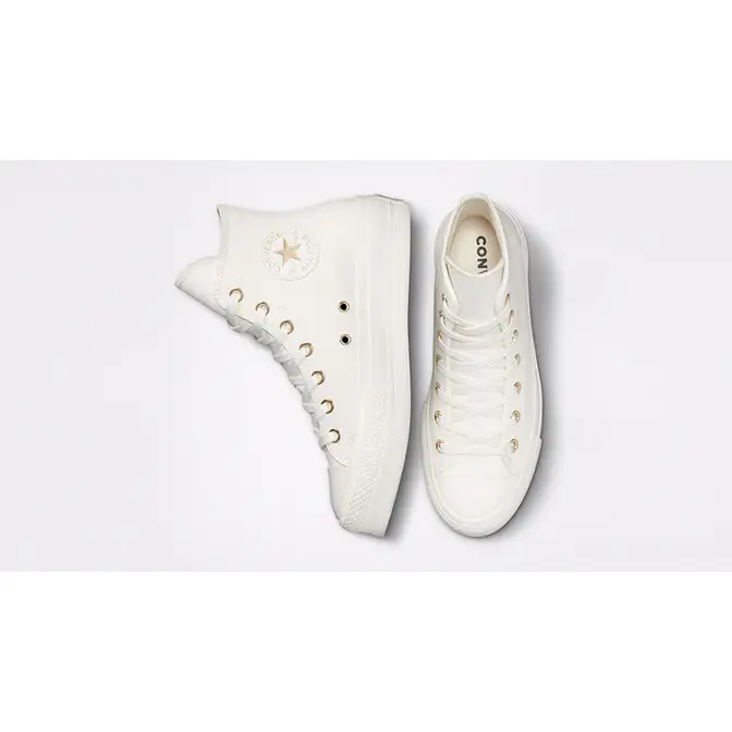 Converse Chuck Taylor Lift Platform High Mono White Gold | Where To Buy ...