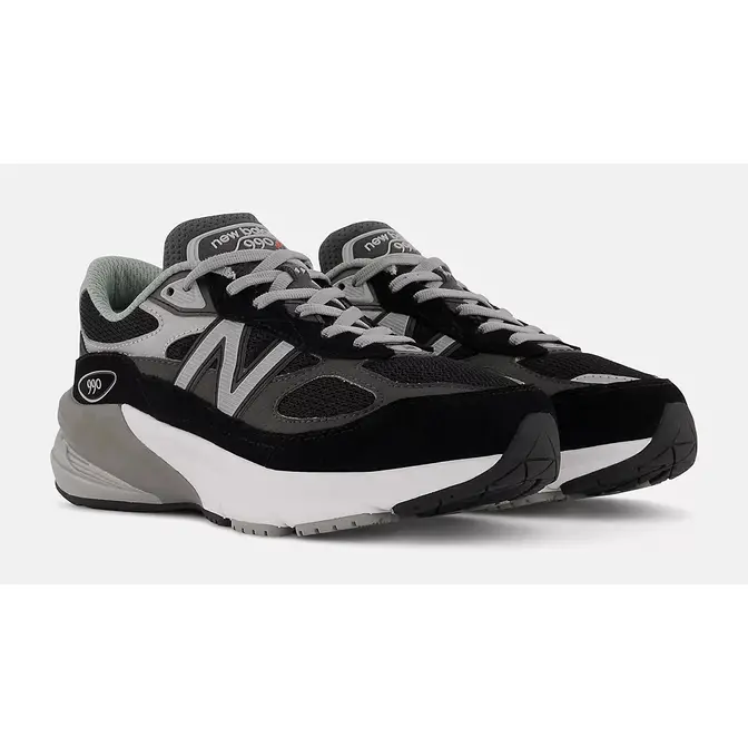 New Balance 990v6 GS Black Silver | Where To Buy | GC990BK6 | The Sole ...