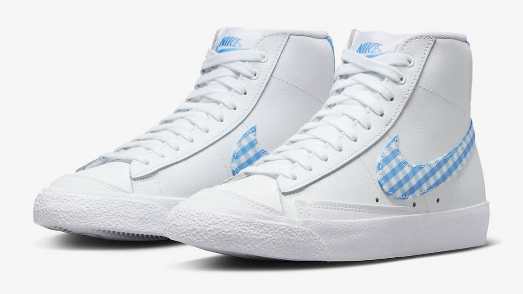 Nike Blazer Mid Gingham Plaid Blue | Where To Buy | FD9163-100