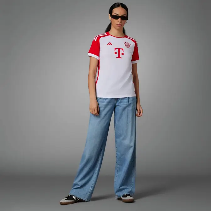 adidas FC Bayern 23/24 Home Jersey Women Team | Where To Buy | IJ7442 ...