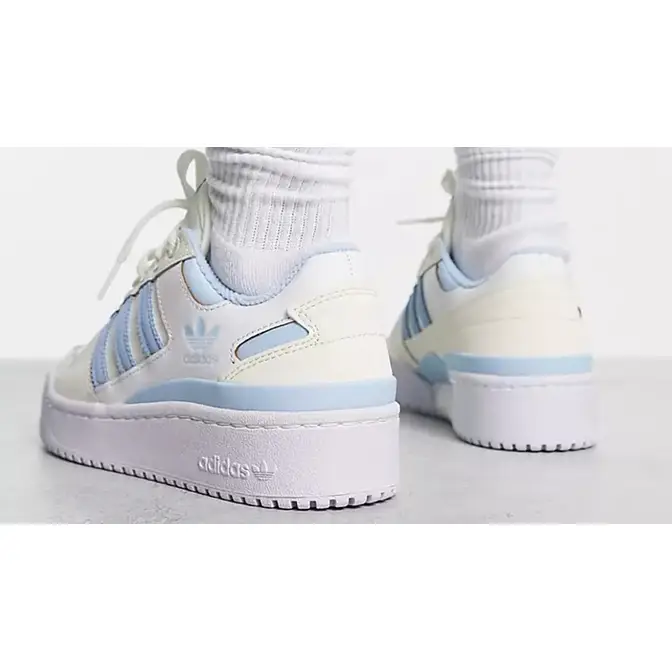 adidas Forum Bold Stripes Low White Blue | Where To Buy | IG0285 | The ...
