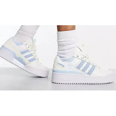 adidas Forum Bold Stripes Low White Blue | Where To Buy | IG0285 | The ...
